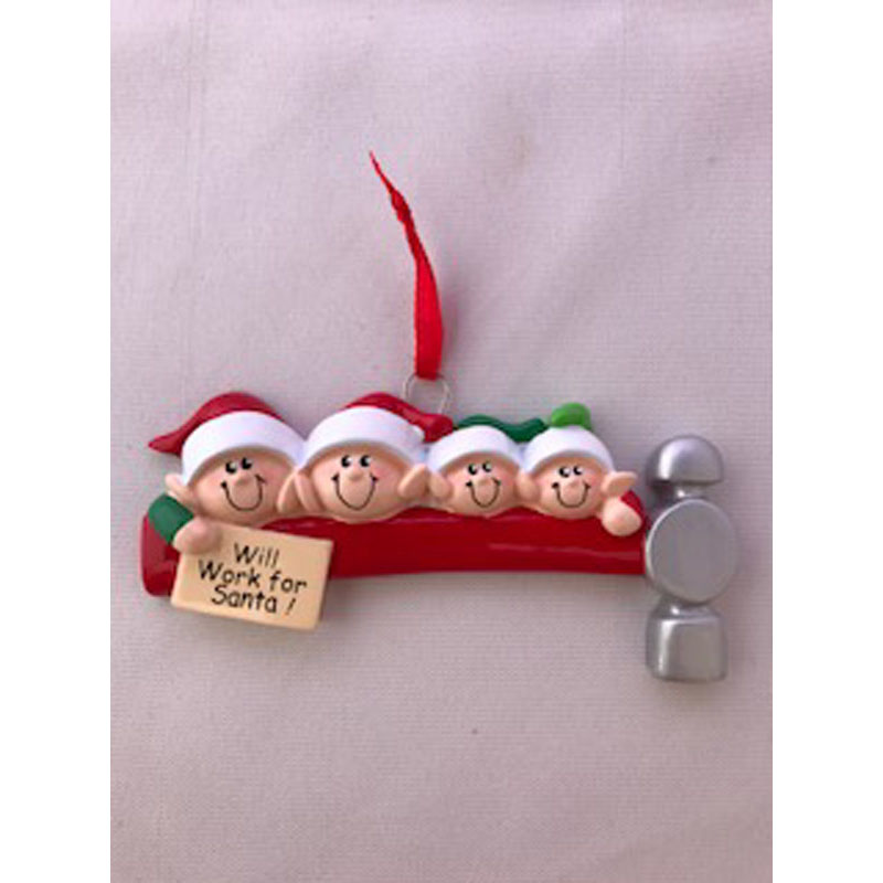 Elf Workers x 4 - Festive Elf